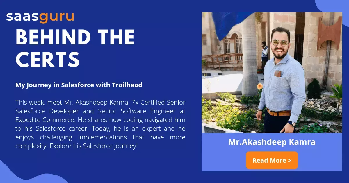 People Behind the Certs – Akashdeep Kamra – saasguru – saasguru